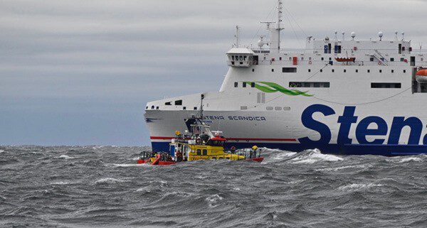 Stena Ferry Drifting in the Baltic After Truck Fire was Extinguished ...