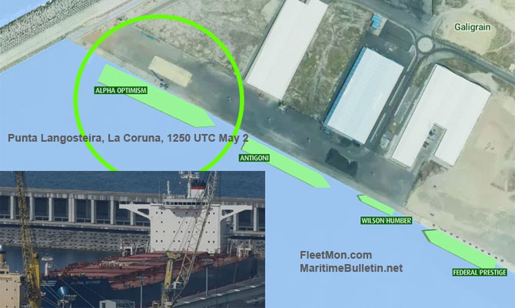 Capesize bulk carrier fire in cargo hold, Spain | World Ports Organization