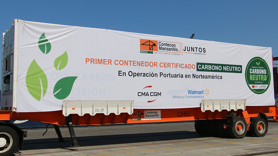 Contecon Manzanillo handles North America’s first carbon-neutral ... Contecon Manzanillo handles North America’s first carbon-neutral ...